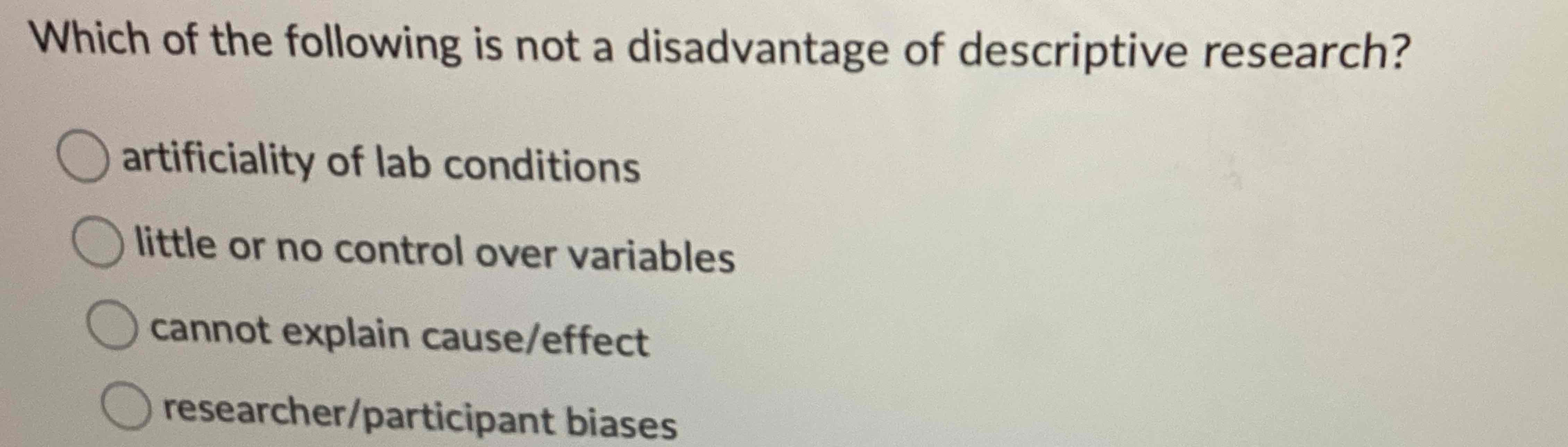 Solved Which of the following is not a disadvantage of | Chegg.com