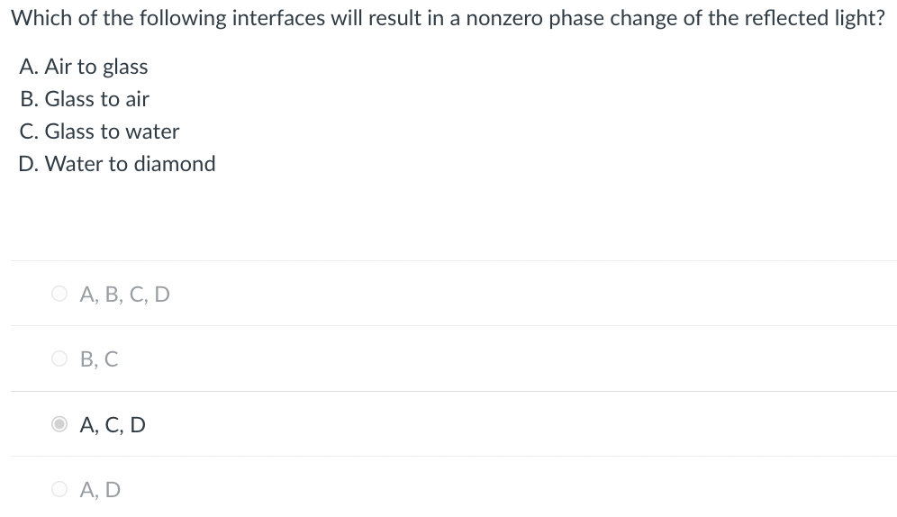 Solved Which of the following interfaces will result in a | Chegg.com