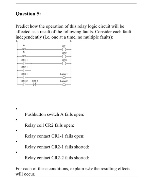 Solved Electromechanical relay logic Question 1: In ladder | Chegg.com