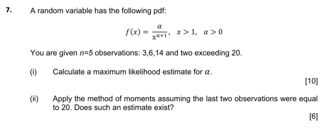 Solved 7. A random variable has the following pdf: | Chegg.com