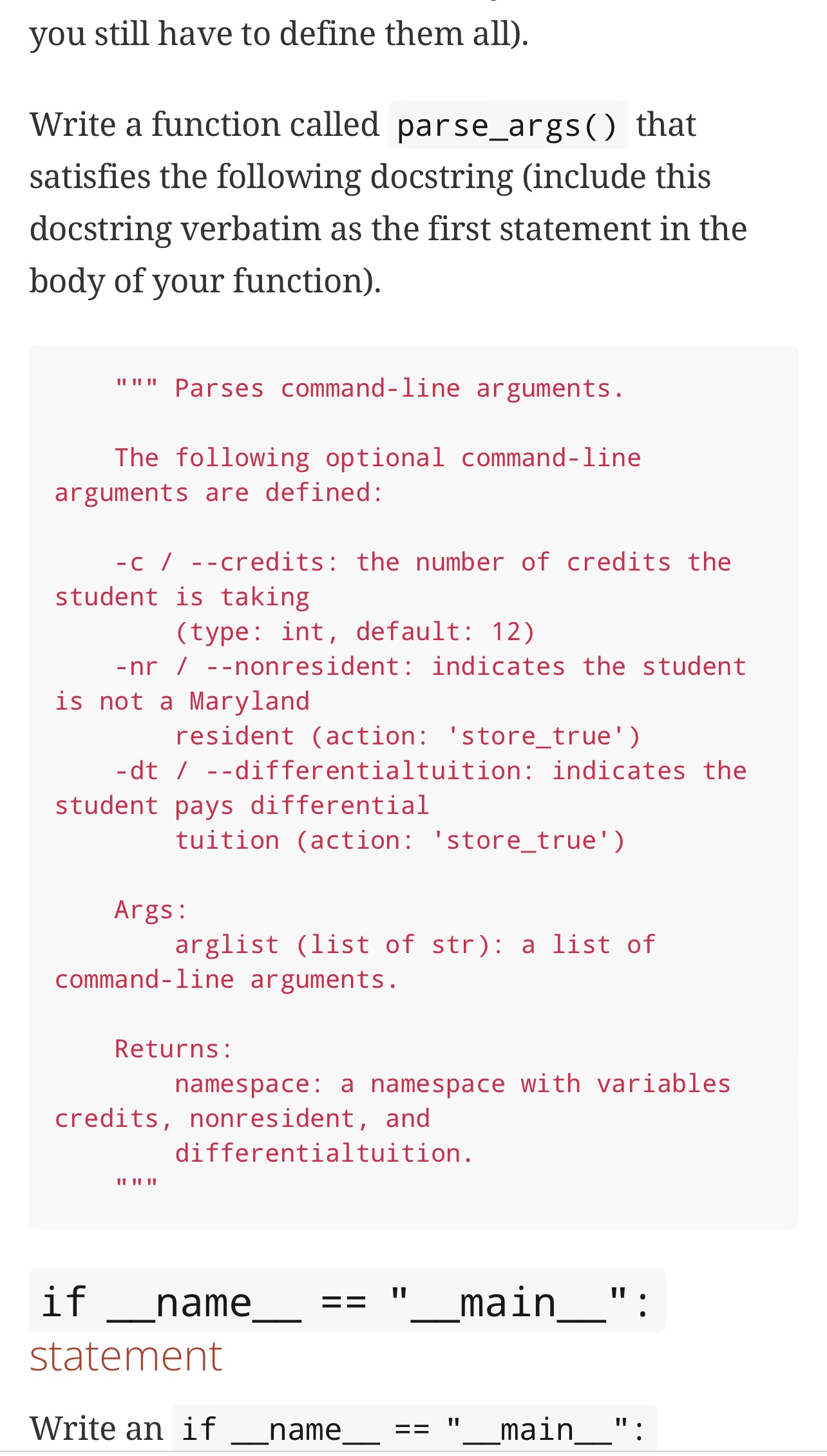 Solved you still have to define them all). Write a function | Chegg.com