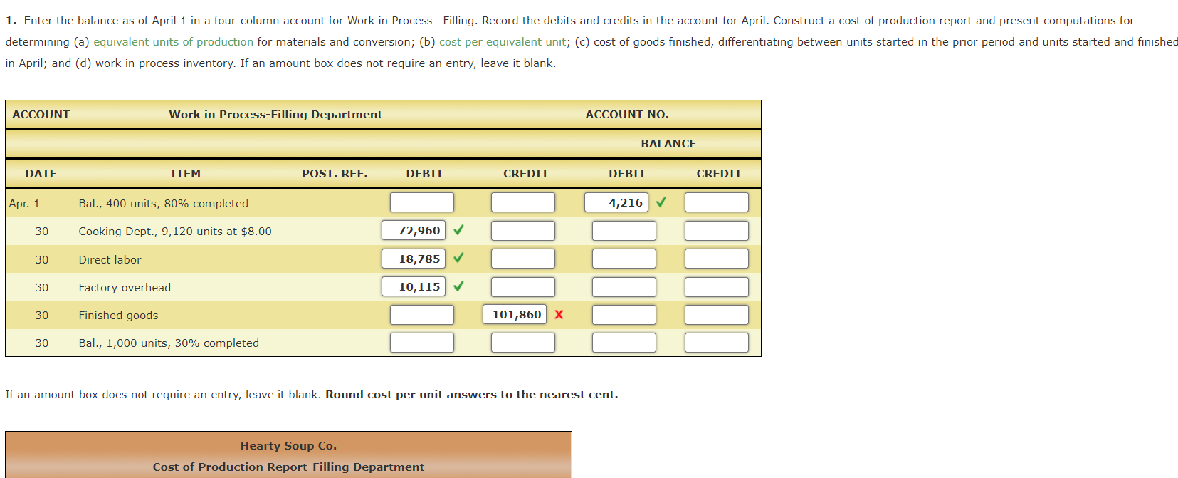 Solved Work in Process Account Data for Two Months; Cost of | Chegg.com