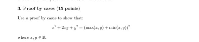Solved Proof by cases Use a proof by cases to show that x^2 | Chegg.com