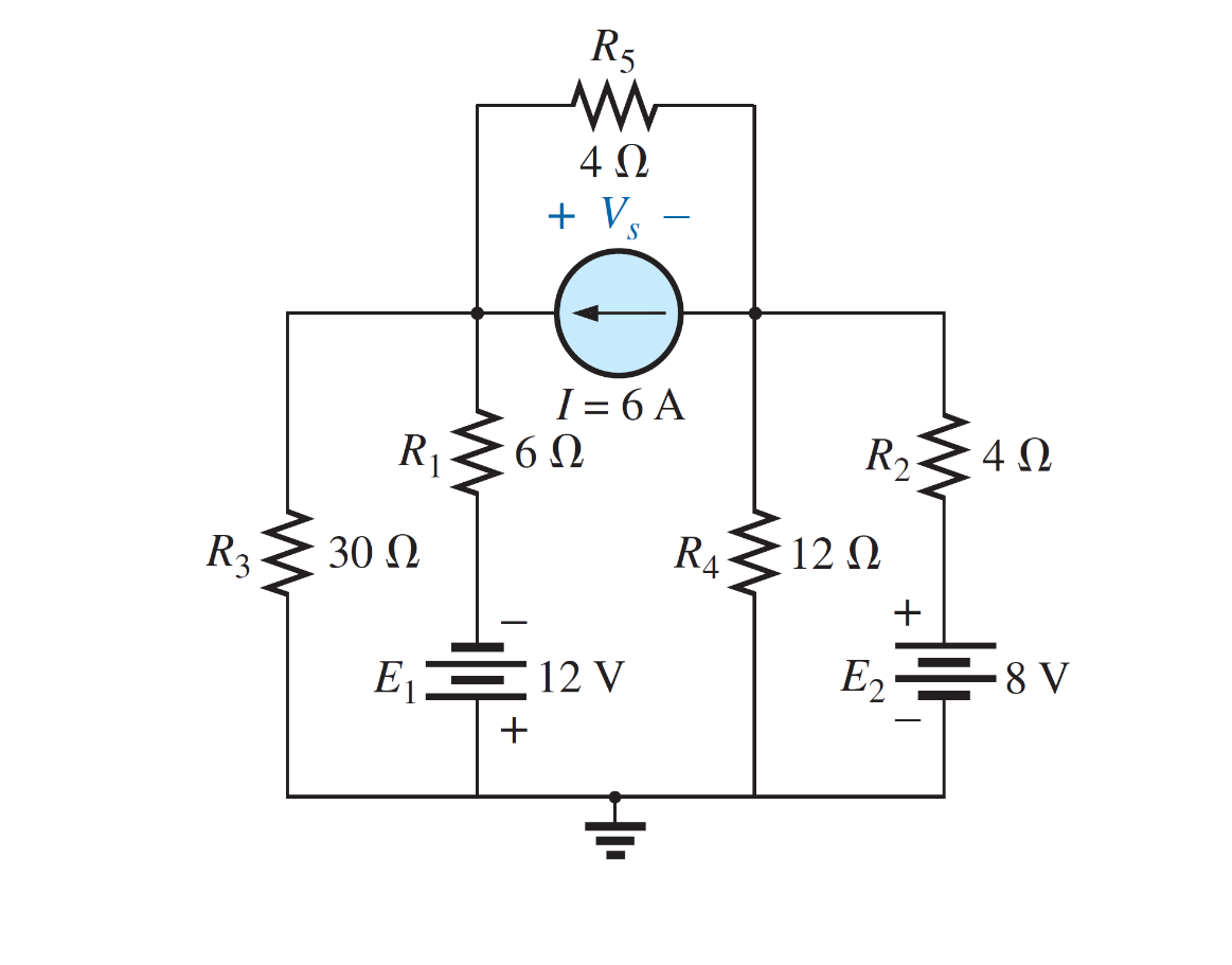 Solved For The Circuit Below Find Vs Using Superposition