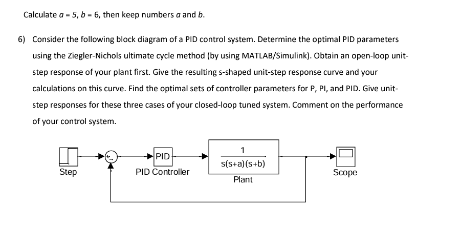 Calculate a=5,b=6, then keep numbers a and b. 6) | Chegg.com
