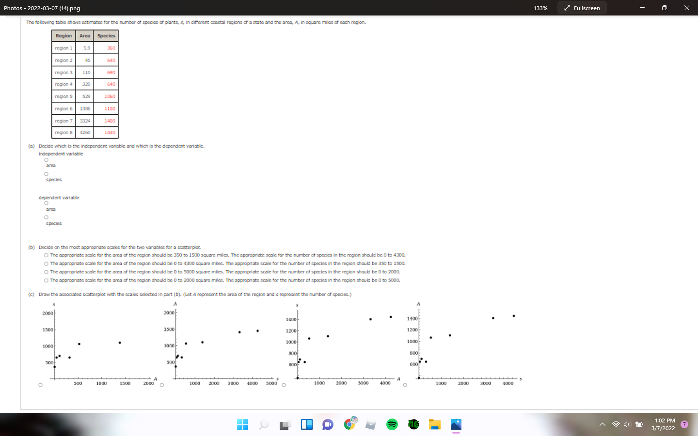 Solved Photos - 2022-03-07 (14).png 133% Fullscreen 0 X The | Chegg.com