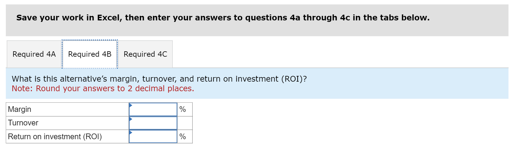 Solved Excel Analytics 11-01 (Static) Return on Investment | Chegg.com
