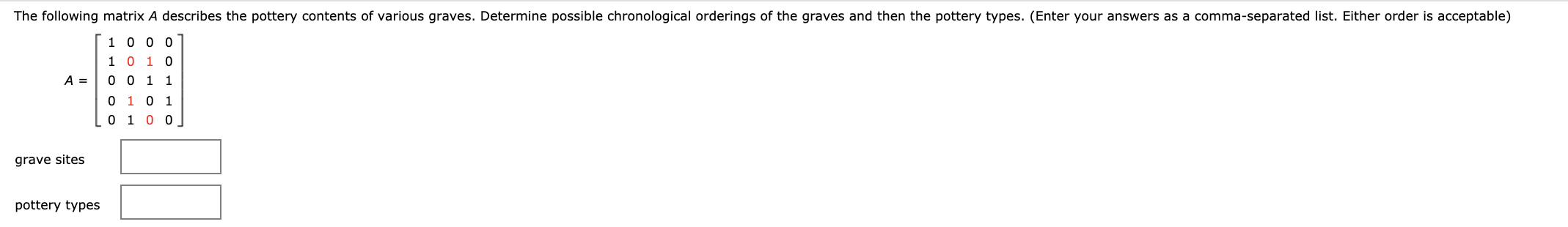 Solved Determine the trace of each of the following | Chegg.com