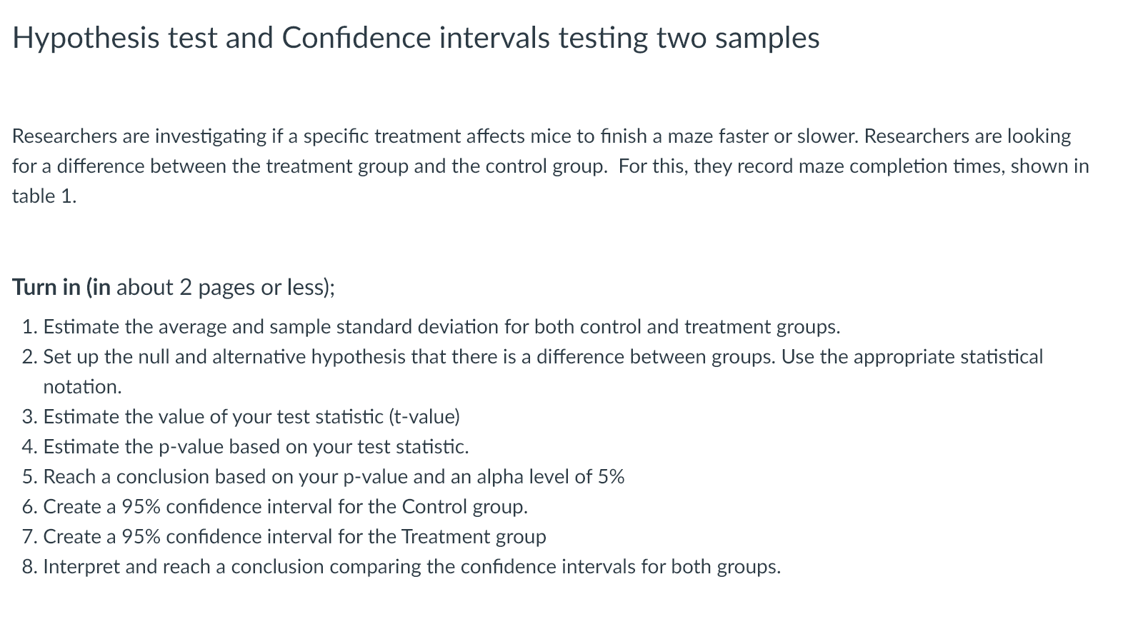 Solved Hypothesis test and Confidence intervals testing two | Chegg.com