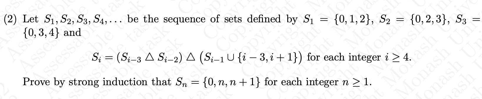 Solved San Sa ta eod = - - (2) Let S1, S2, S3, S4,... be the | Chegg.com