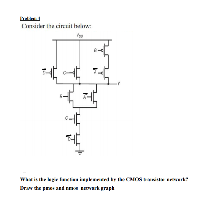 Solved Problem 4 Consider the circuit below: VOD 01 ch -4 C | Chegg.com