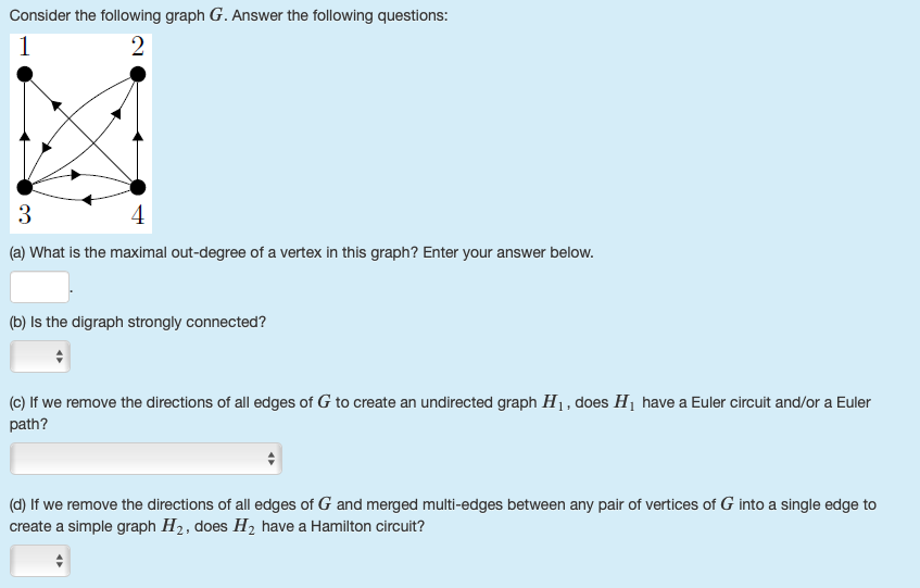 Solved Consider the following graph G. Answer the following | Chegg.com