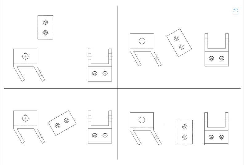 Solved 1.Identify the standard views (right, front, top) | Chegg.com