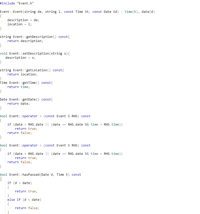 To make the Event class an abstract base class, you | Chegg.com