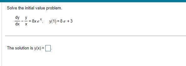 Solved Solve the initial value problem. | Chegg.com