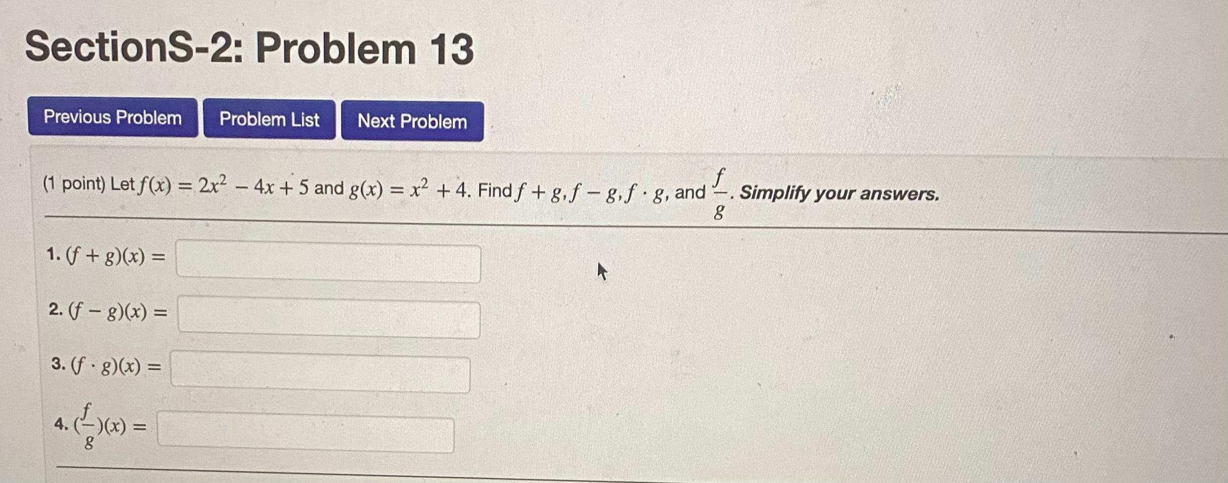 Solved Let F X 2x2−4x 5f X 2x2−4x 5 And