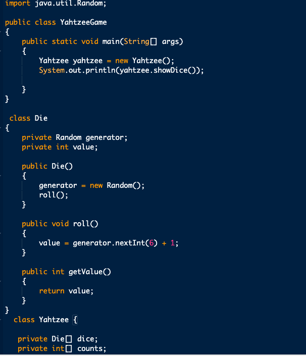 Solved Having trouble figuring out what to put under private | Chegg.com