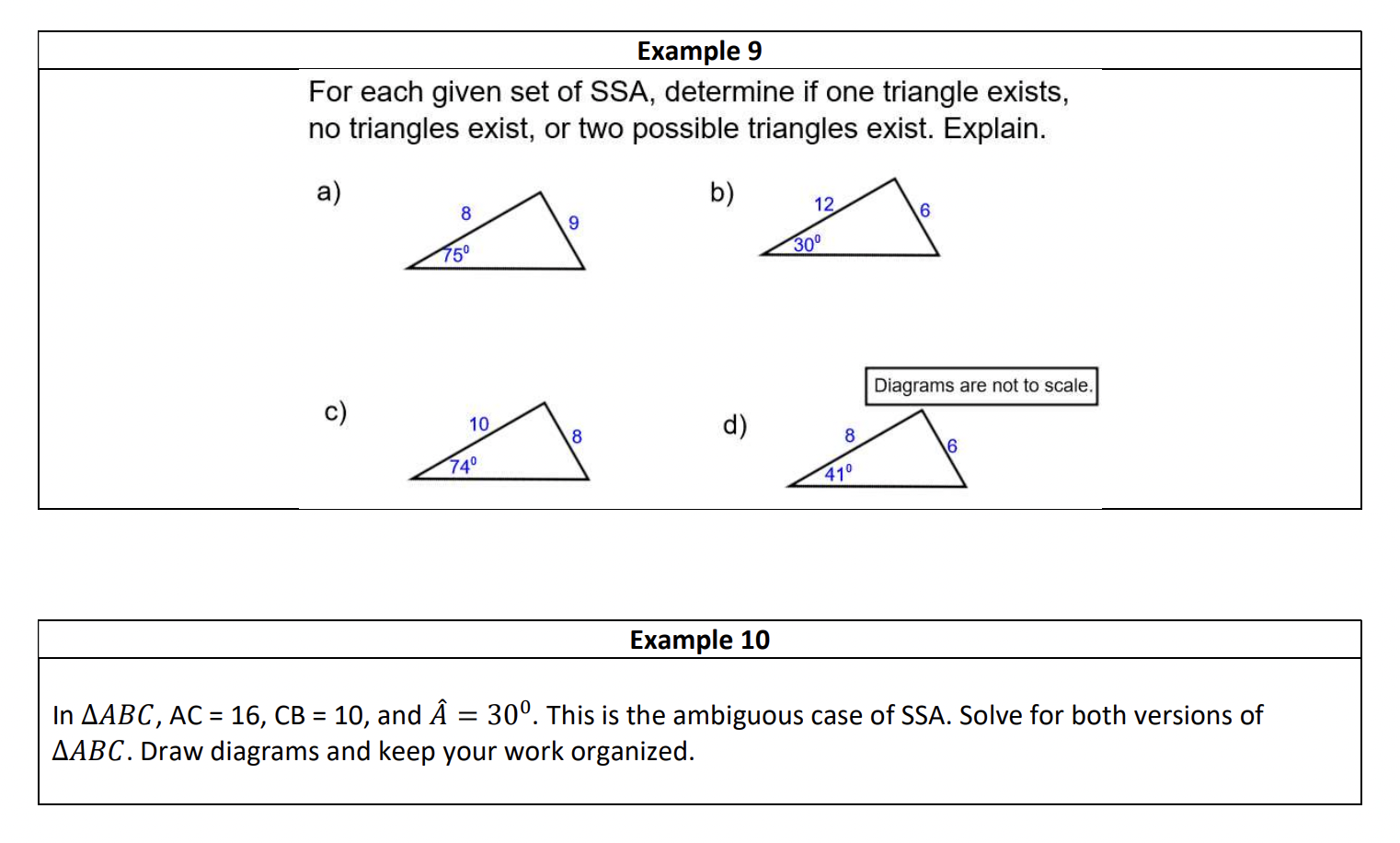 Solved Example 9 For each given set of SSA, determine if one | Chegg.com