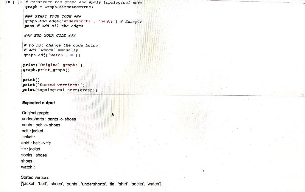 Solved Need To Implement Topological Sort And Strongly Co 