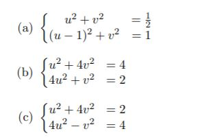 Solved Plot the following curves in the uv-plane and find | Chegg.com