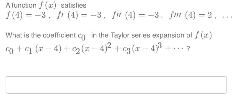 Solved A function f(x) satisfies | Chegg.com