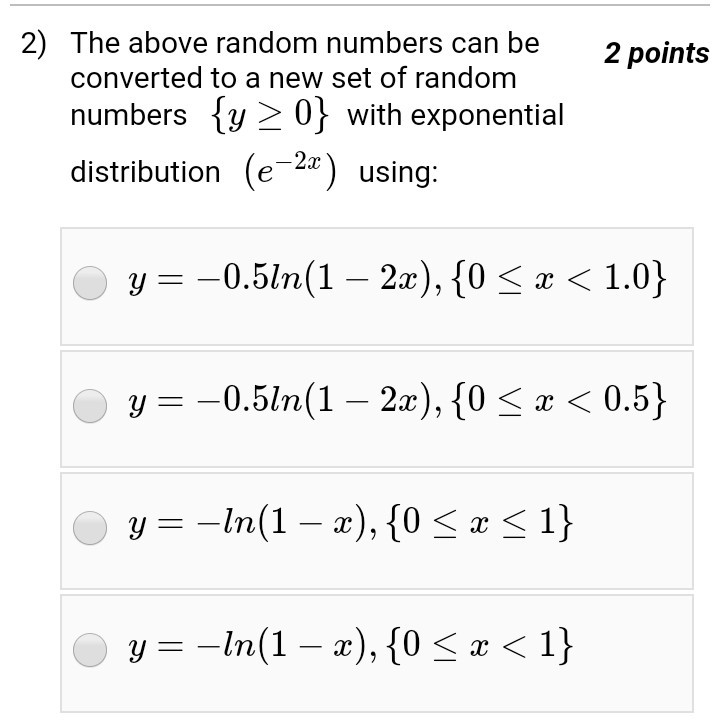 Solved Suppose there are a set of random numbers {x} between | Chegg.com