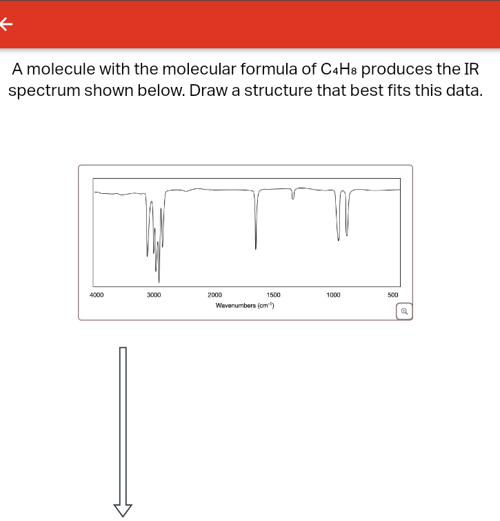 Solved A molecule with the molecular formula of C4H8 | Chegg.com