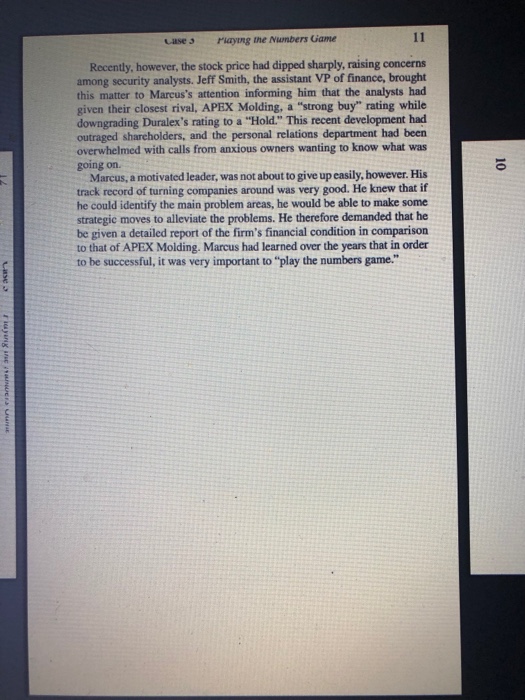 Solved 3 DuPont Analysis Playing the Numbers Game Numbers! I | Chegg.com