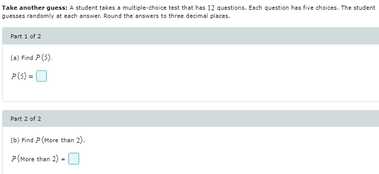 Solved Take another guess: A student takes a multiple-choice | Chegg.com