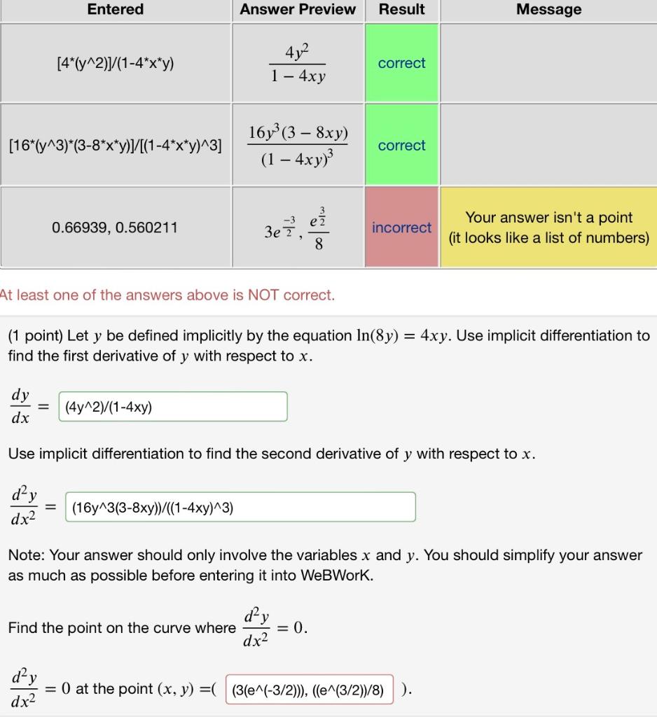Solved It's saying that my answer for number 3 is a list and | Chegg.com