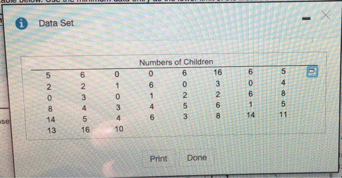 Solved The accompanying data set lists the numbers of | Chegg.com