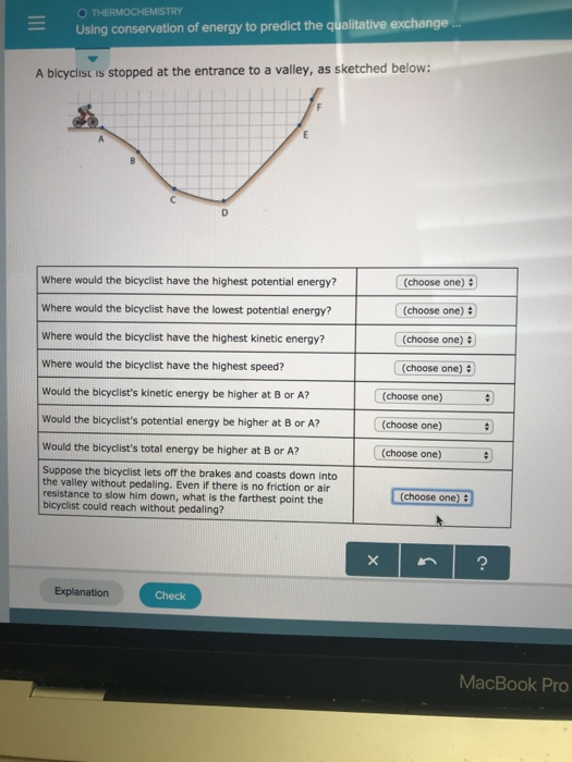Solved Using conservation of energy to predict the | Chegg.com