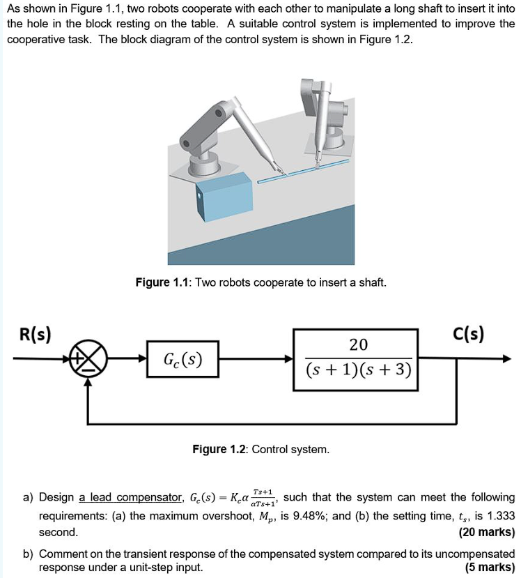 Solved As shown in Figure 1.1, two robots cooperate with | Chegg.com