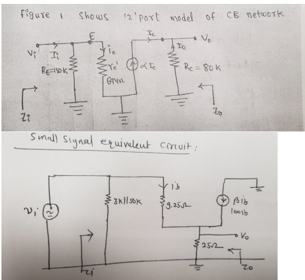 Solved Given a two-stage cascaded amplifier where the input | Chegg.com