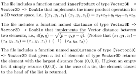Solved The file includes a function named innerProduct of | Chegg.com