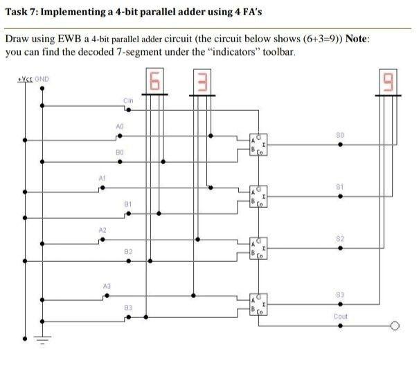 4 Bit Parallel Adder Circuit Diagram Diagram Board