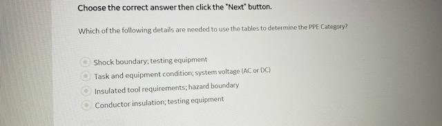 Solved Choose the correct answer then click the "Next" | Chegg.com
