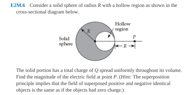 Solved E2M.6 Consider a solid sphere of radius R with a | Chegg.com