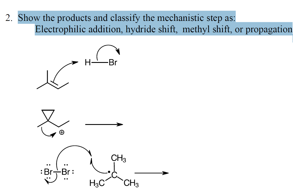 Solved Show the products and classify the mechanistic step | Chegg.com