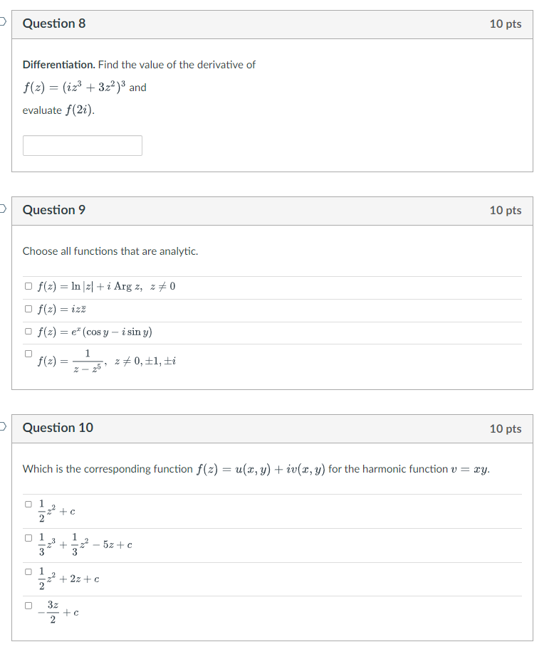 Solved Differentiation. Find the value of the derivative of | Chegg.com