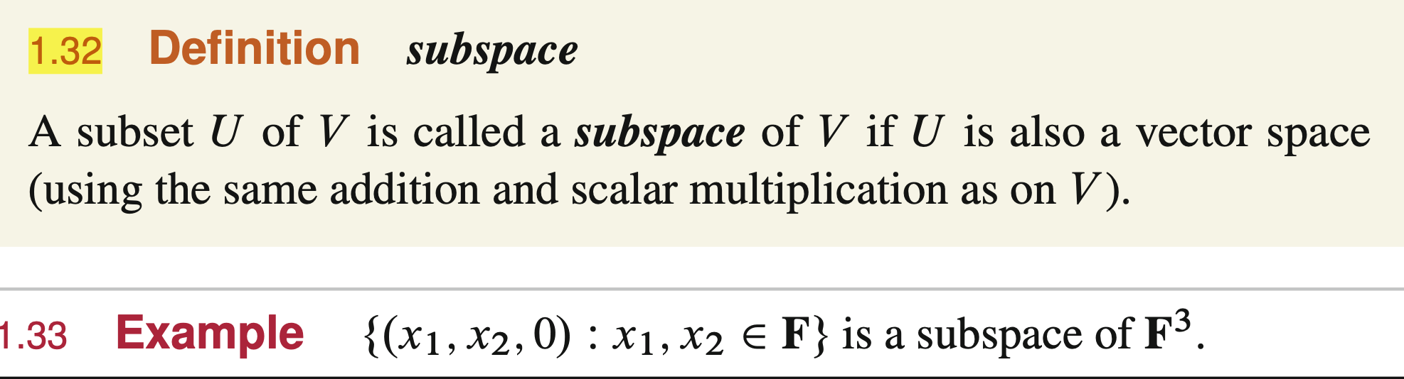 Solved How can example 1.33 satisfy the definition 1.32, | Chegg.com