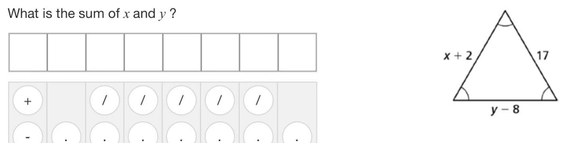 Solved What is the sum of x and y ?What is the sum (in | Chegg.com