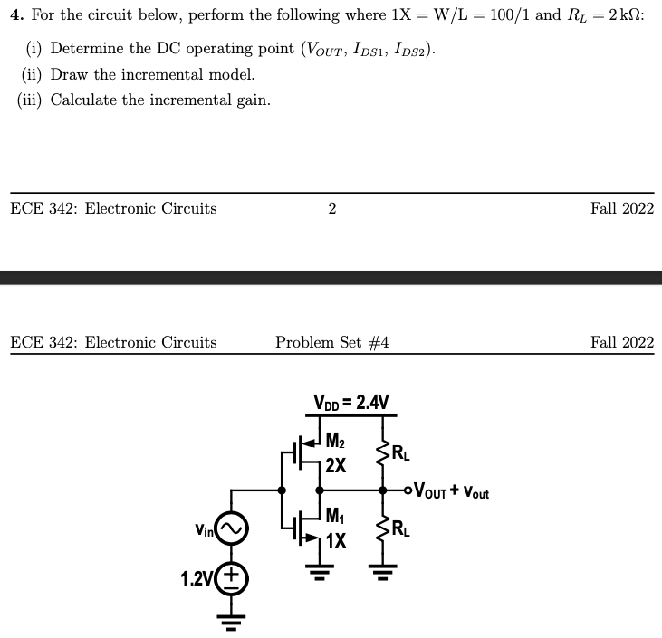 4. For the circuit below, perform the following where | Chegg.com