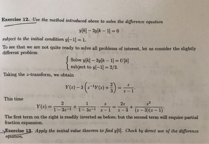 Solved Use the method introduced above to solve the | Chegg.com