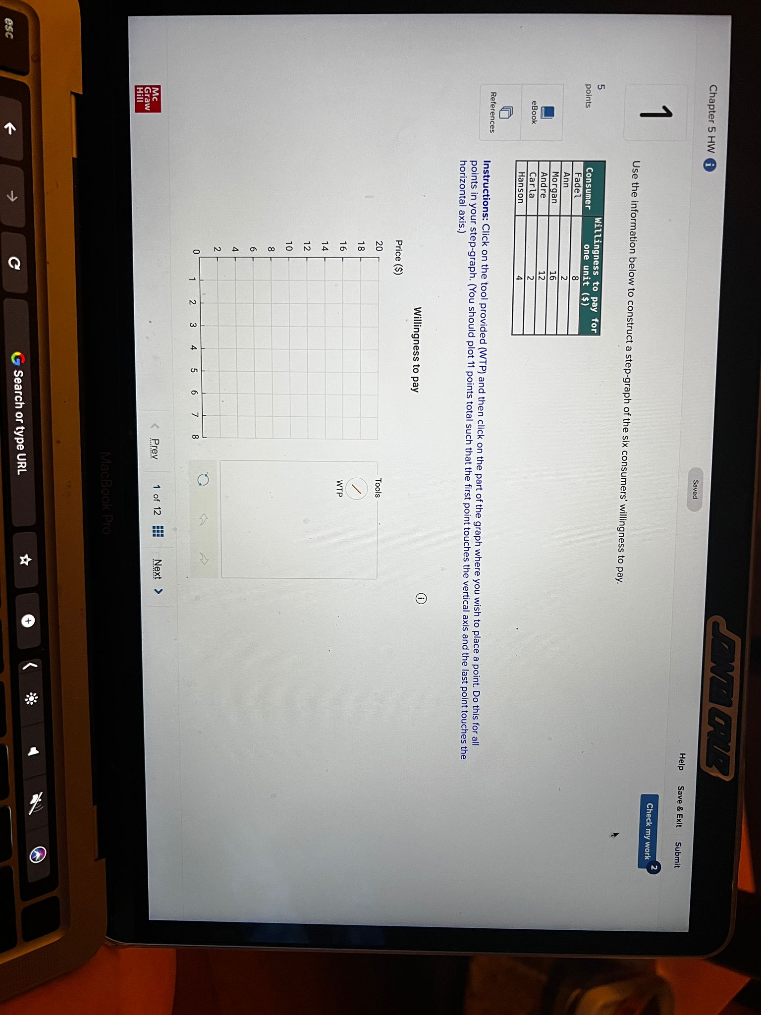 Solved Chapter 5 HW i\\n1\\nHelp\\nSave & | Chegg.com