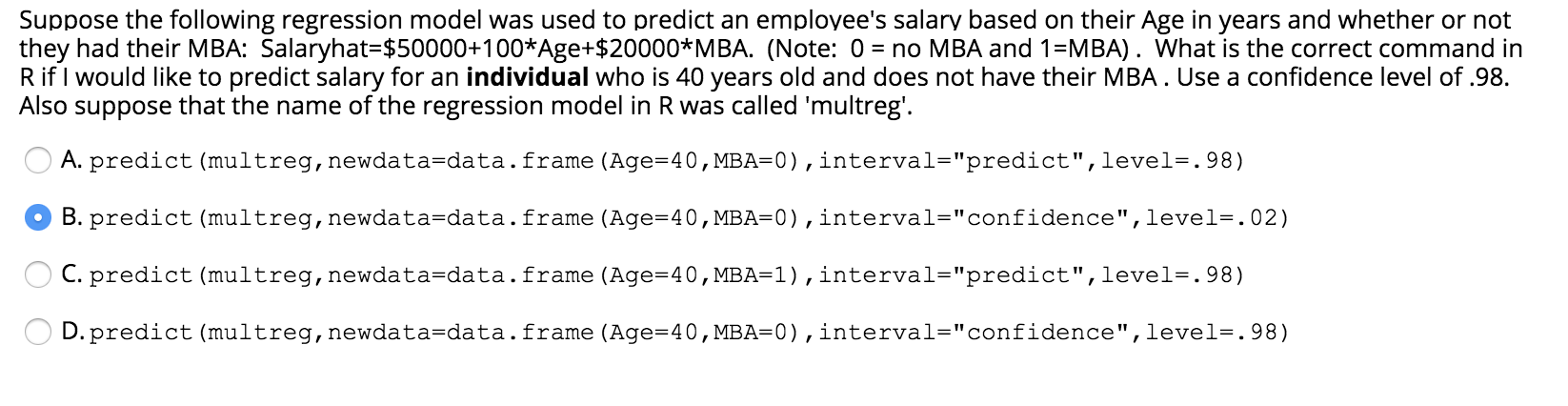 Solved A multiple regression model includes a qualitative | Chegg.com