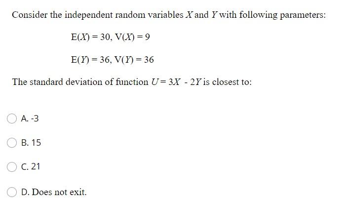 Solved Consider two dependent random variables X and Y with | Chegg.com