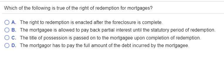 Solved Which of the following is true of the right of | Chegg.com
