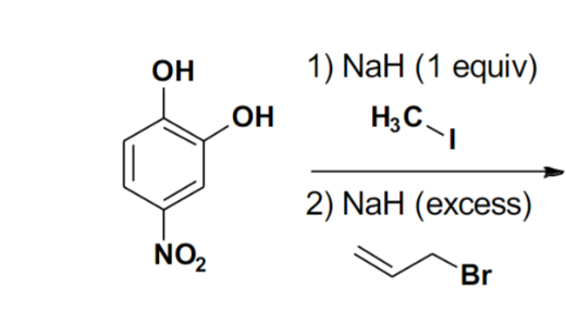Solved 1) NaH (1 equiv) | Chegg.com