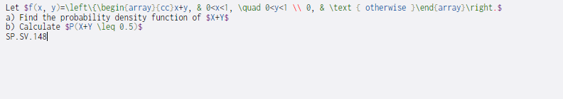 Solved Let sf(x, y)=\left\{\begin{array}{c}x+y, & € | Chegg.com